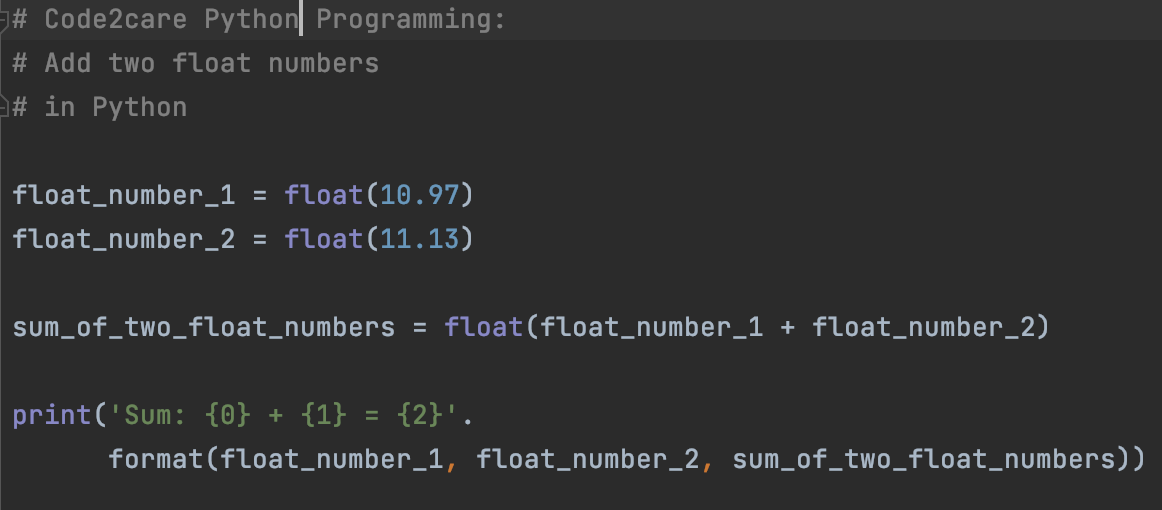 Redko Povlecite Geometrija How To Use Float In Python Edimap